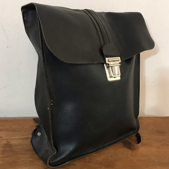Bags | Vintage 8s Leather Backpack | Poshmark